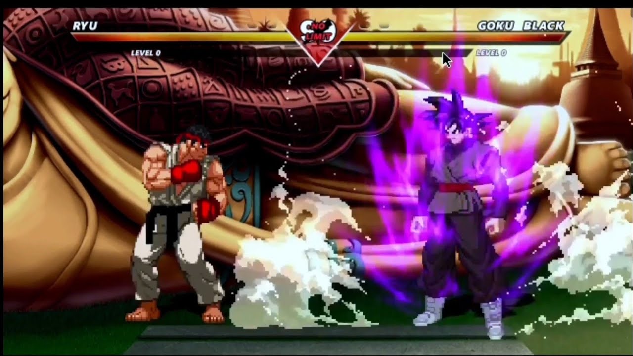RYU vs GOKU BLACK - Highest Level Incredible Epic Fight 🔥 - YouTube