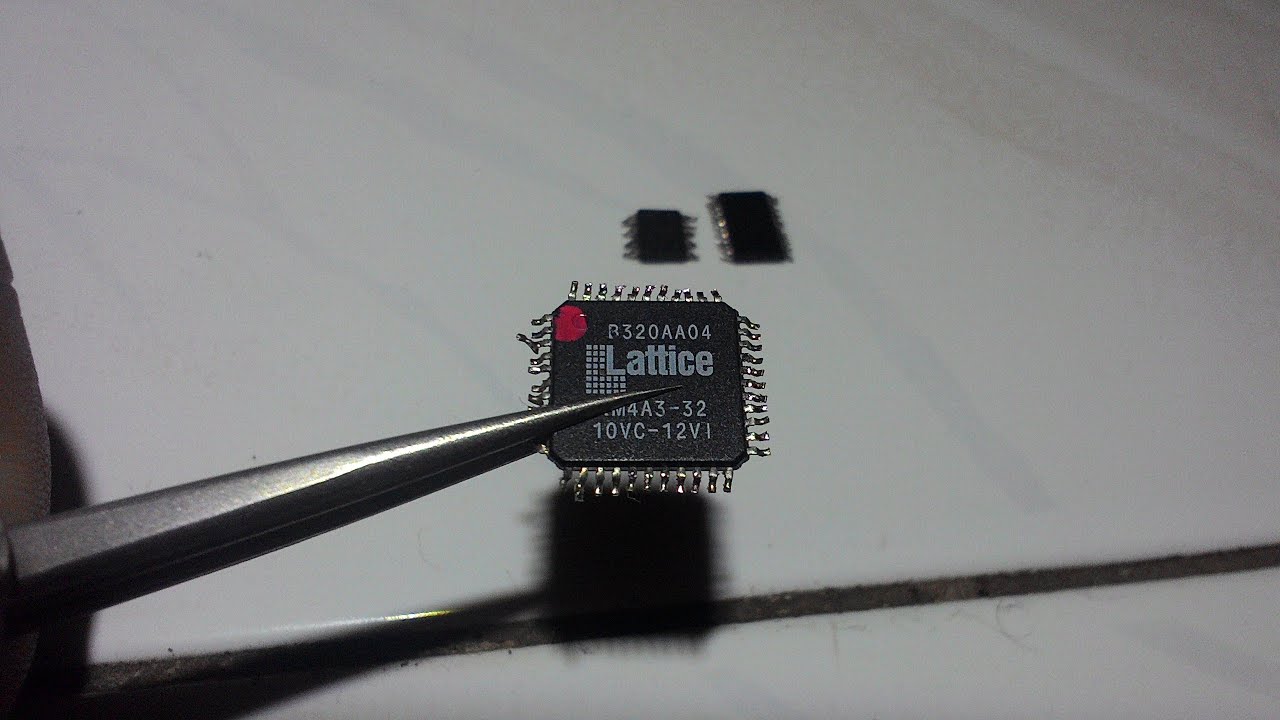 removing ic smd chip using ordinary solder, not hotair - YouTube