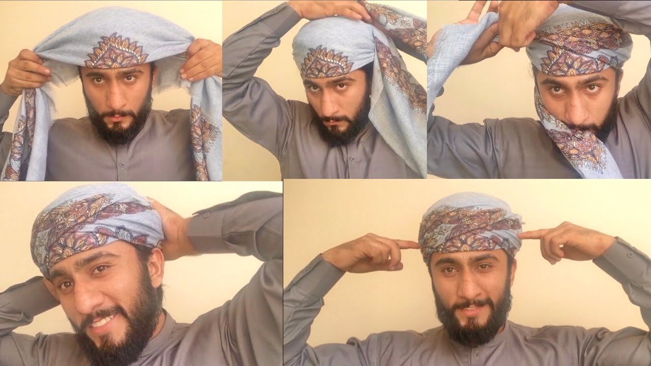 How To Tie Beautiful Omani Turban || SheMagh style tutorial || M ...