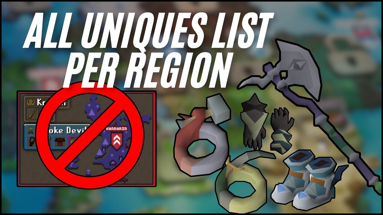 All Uniques List per Region | Leagues 5 Raging Echoes (OSRS) - YouTube