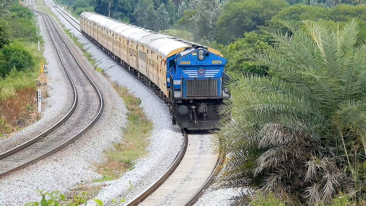 [4K]: The Raging BLEED BLUE KJM WDP 4 | 07326 VISHWAMANAVA Express rips ...
