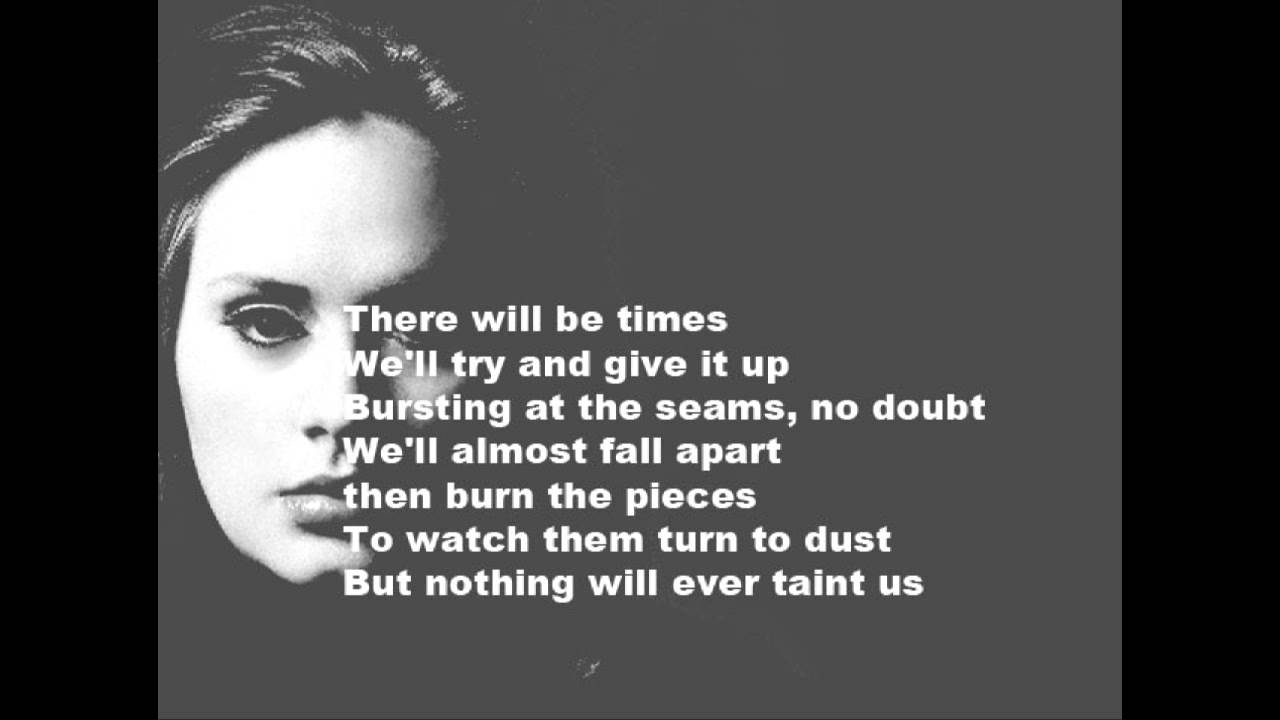 ADELE - HE WON'T GO ( LYRICS ) - YouTube