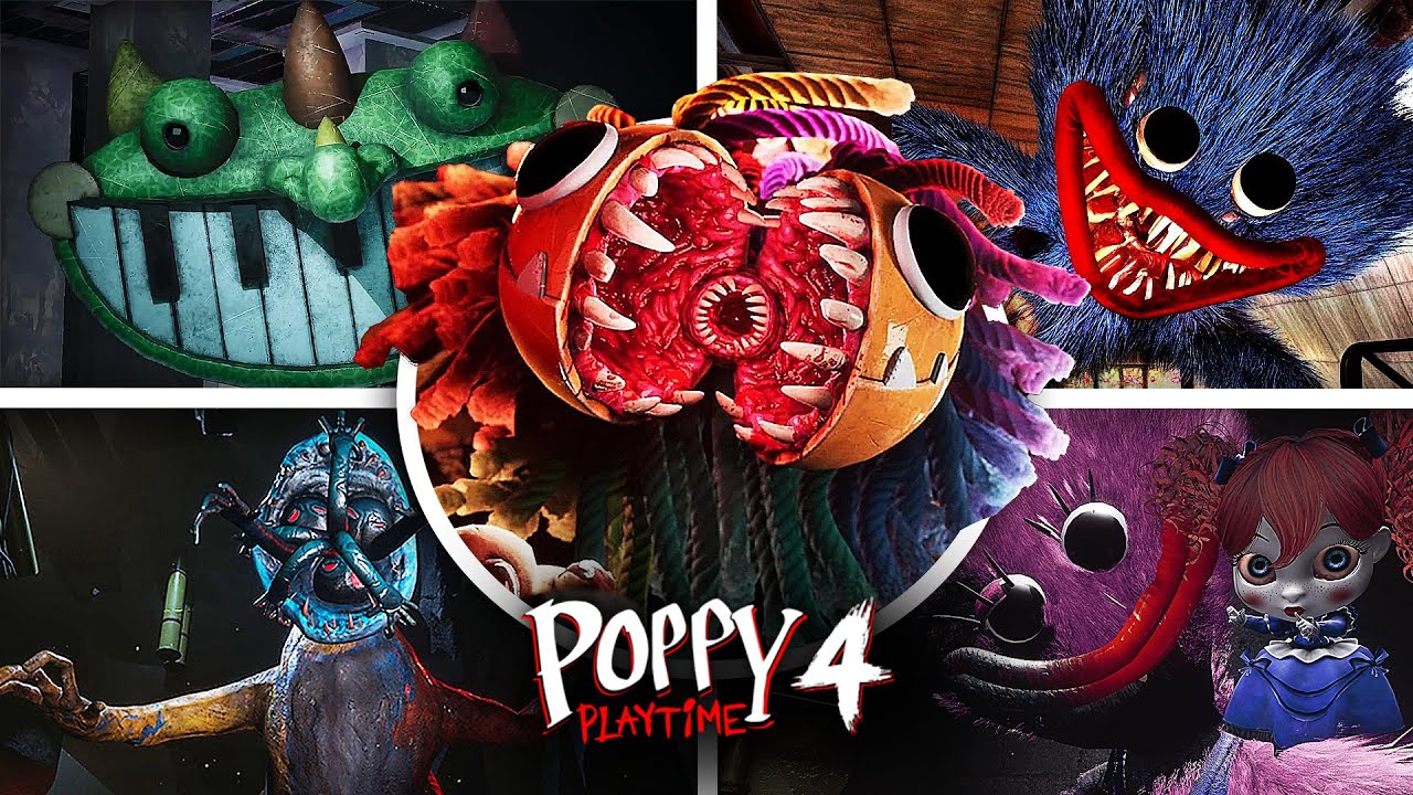 Poppy Playtime: Chapter 4 - ALL CUTSCENE & ENDING - YouTube