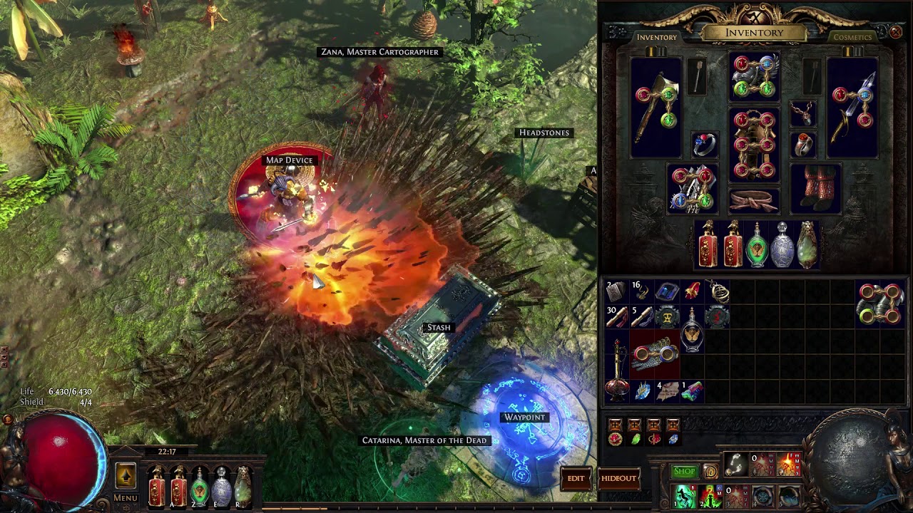 Path Of Exiles 3.3, Vaal Ground Slam, Dual Wielding, Rage Beserker ...