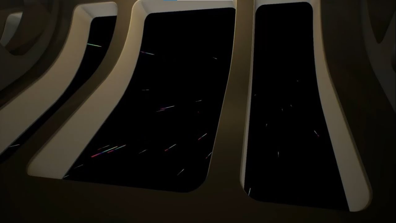 Star Trek TNG: Ten Forward Window At Warp Speed | DARK SCREEN | 10 ...