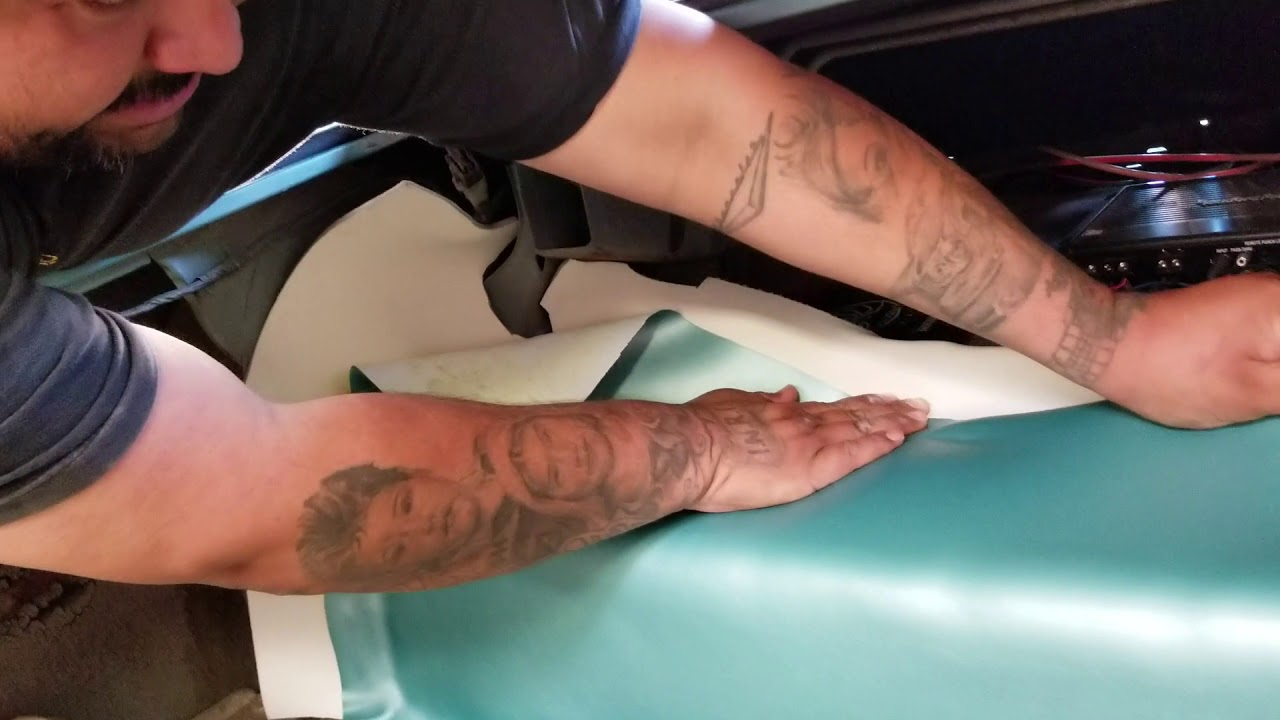 61-64 impala trunk kit... part 2.... (wrapping floor Section) - YouTube