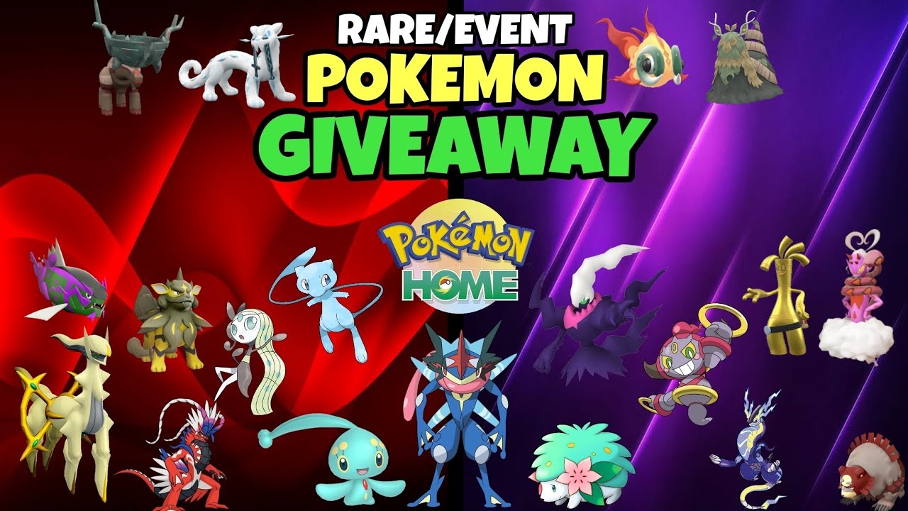 Pokemon HOME: Event/Shiny Pokemon Giveaway via GTS & DIRECT Trades ...