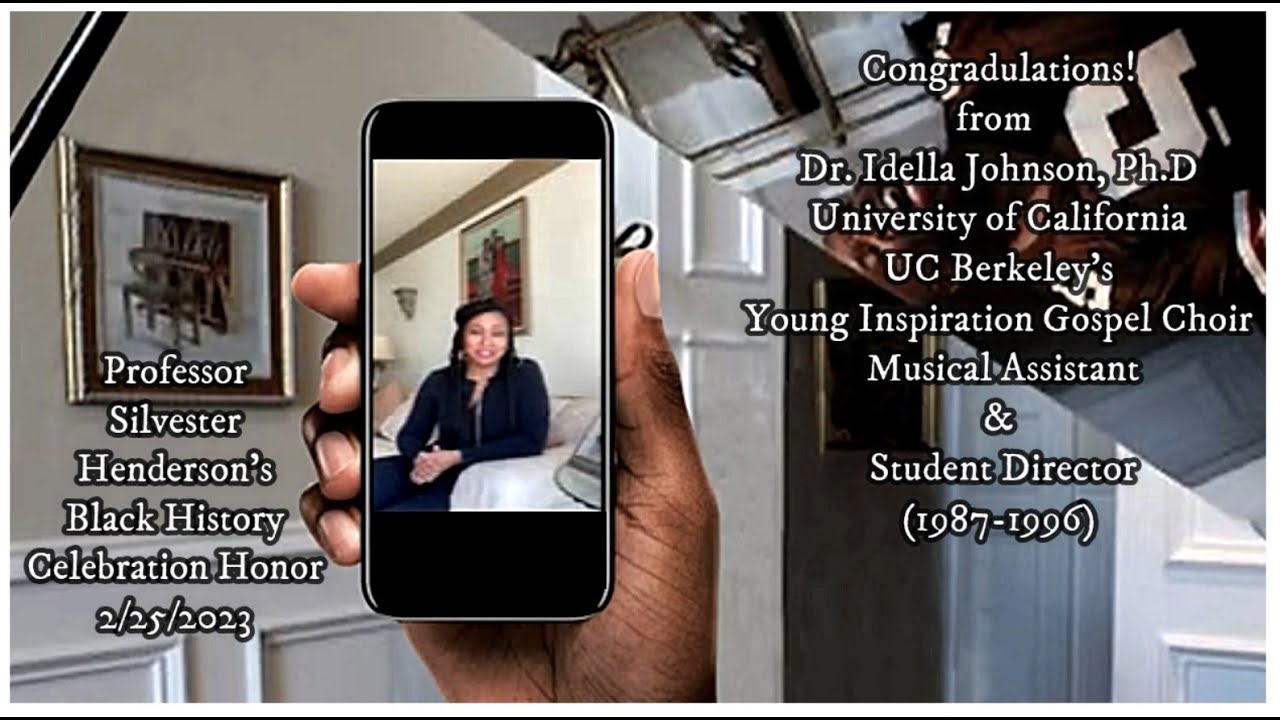 Dr. Idella Johnson, "Message of Gratitude", - Prof. Silvester Henderson ...