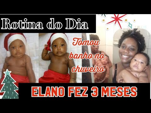 Elano tomou banho no chuveiro | Rotina do Bebê