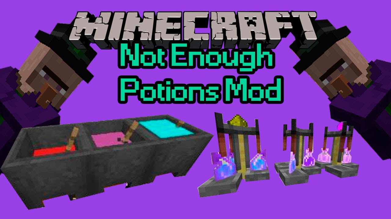 #6 Обзор на Not Enough Potions Mod | Minecraft | Алхимия и Зелья - YouTube