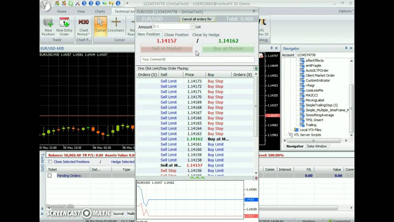 Vertex FX VTL Expert Adviser - Trailing - YouTube