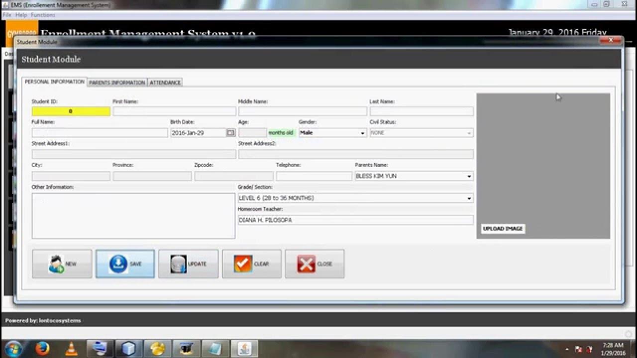 Enrollment System using Java - YouTube