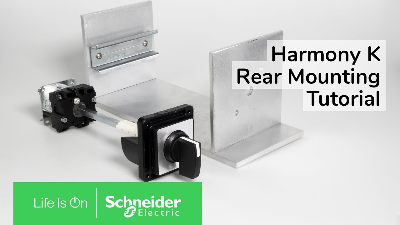 Harmony K cam switch mounting method on rear end of panel | Schneider ...