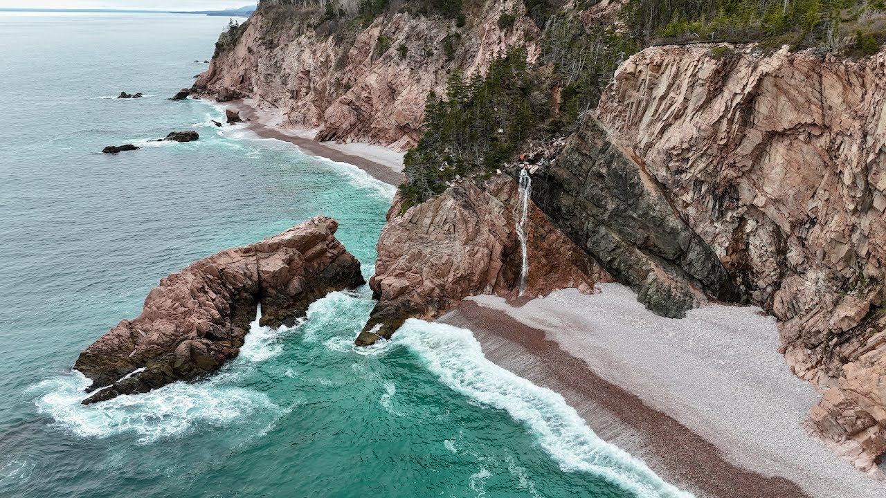 Cape Smokey Falls, Cape Breton Island - YouTube
