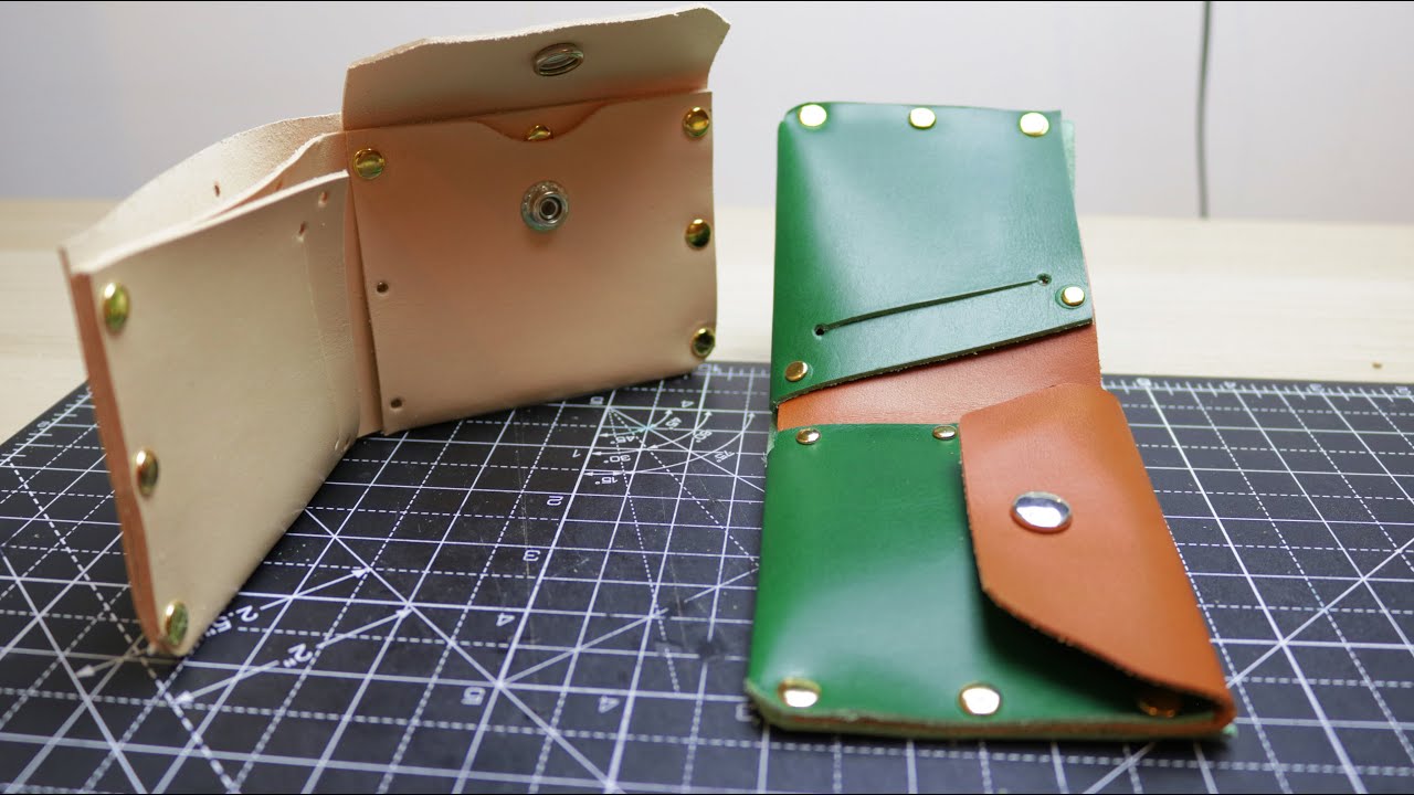 Making a Stitch-Less Bi-Fold Wallet with Coin Pouch FREE PDF PATTERN ...