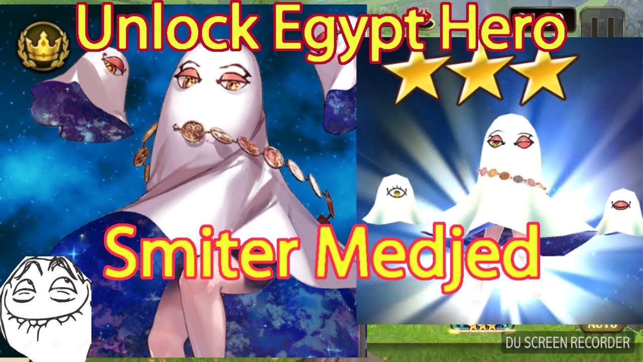 Valkyrie Connect Unlock New Boss Hero Smiter Medjed (Egyptian Hero ...