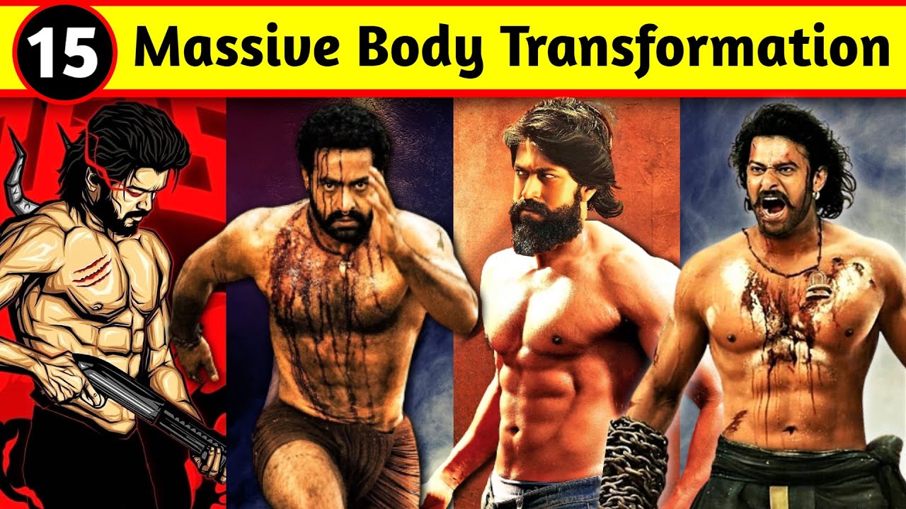 15 South Indian Actors Massive Body Transformation in Hindi Part 1 ...