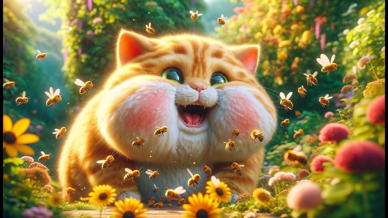 💖 Cute cat, and the journey to become a REAL BEE CAT 🐱🐝 #AI #CATAI ...