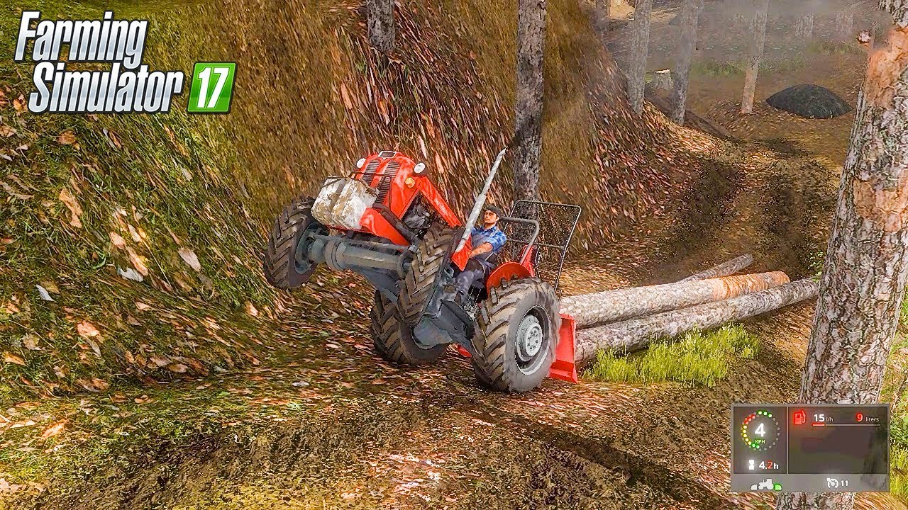 Winching logs | UTH 17 Forestry | Farming Simulator 2017 | Episode 12 ...