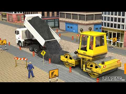 road compactor and excavator,  #construction  work