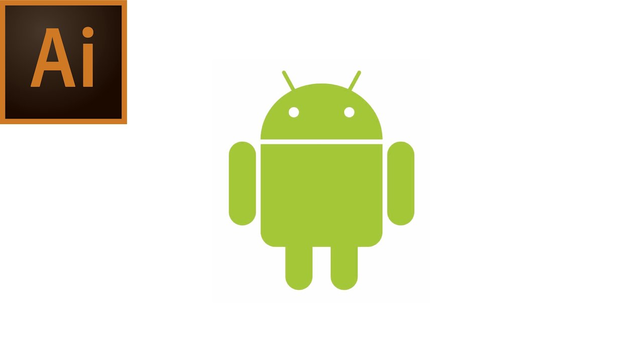 Illustrator Tutorial | How to create the Android Logo in Adobe ...