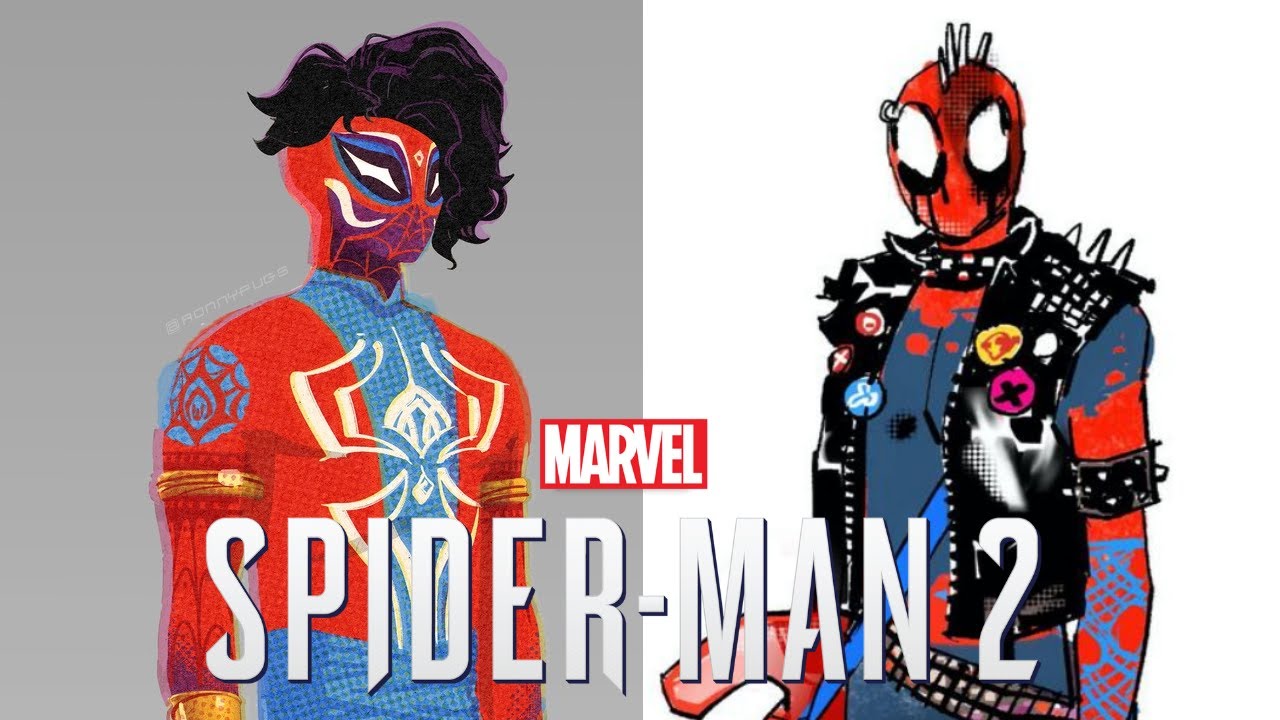 Across the Spider-Verse Suits in Marvel's Spider-Man 2 - YouTube