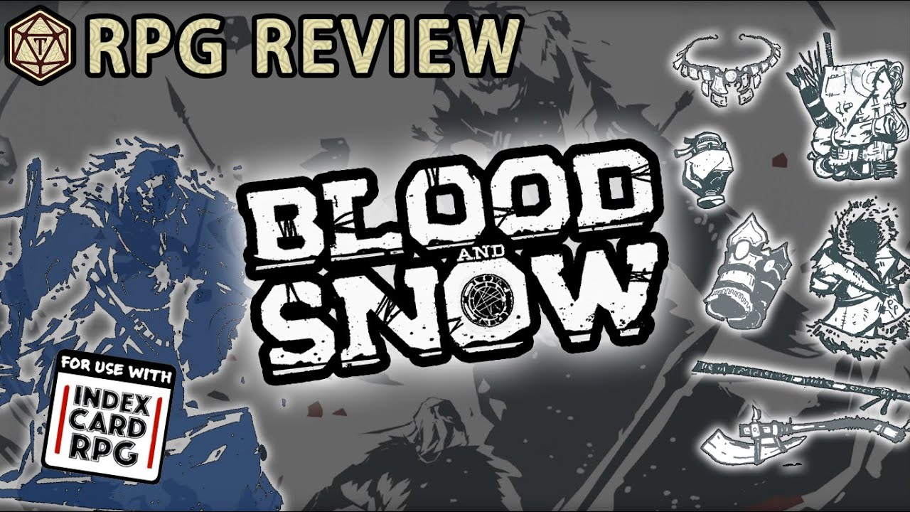 Blood & Snow (Index Card RPG): Get mauled by a bear and die! 🐻 RPG ...