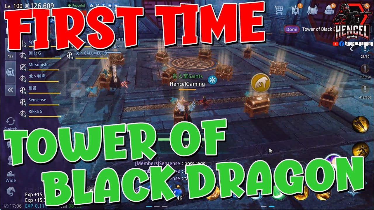 MIR4 | FIRST TIME Sa TOWER OF BLACK DRAGONS | GRABE CHEST DITO - YouTube