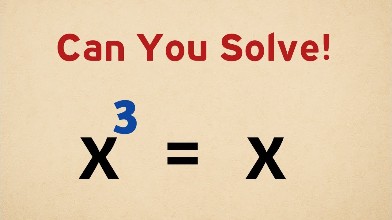 Math Olympiad | A Nice Algebra Problem | How to solve for X in this ...