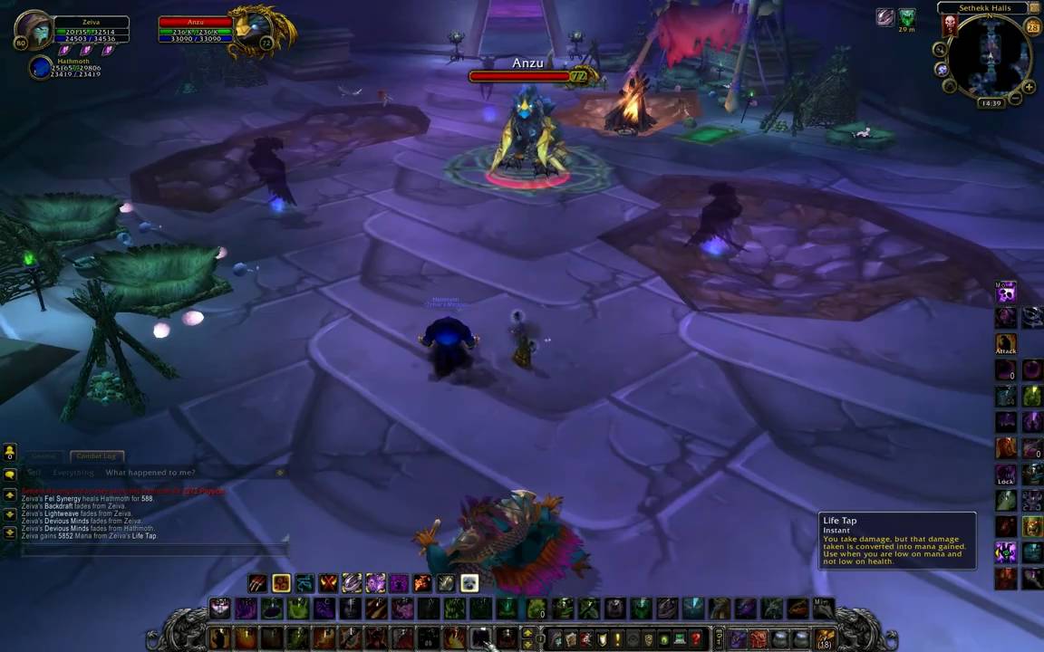 Raven Lord (Anzu) mount run, Warlock - YouTube