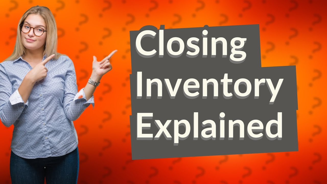 What is the closing inventory? - YouTube