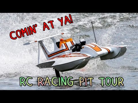 RC Model Hydroplane Racing Up Close | Gold Cup Pit Tour - YouTube