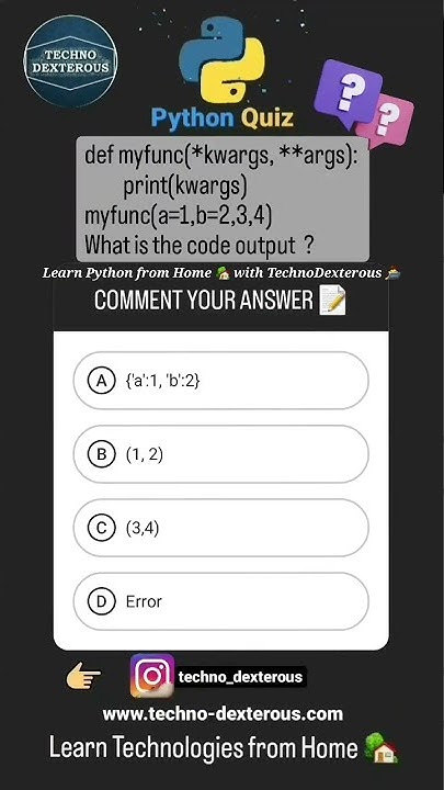 Python Quiz Series Function Arguments Python Interview Coding Programming Datascience