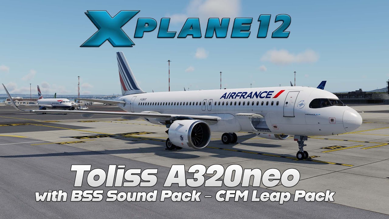 X-Plane 12 | Toliss A320neo | NEW BSS Soundpack | LFPG-LFML - YouTube