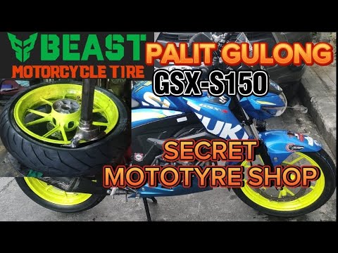 BEAST FLASH FOR GSX-S150/SECRET MOTOTYRE SHOP/TIRE REPLACEMENT - YouTube