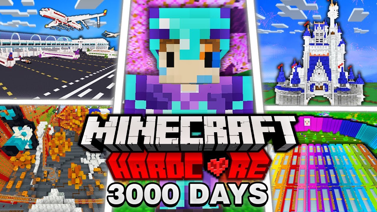 I Survived 3,000 Days In HARDCORE Minecraft [Full Movie] - YouTube