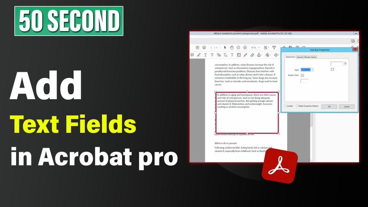 How to add text in adobe acrobat | Adding Text to a PDF - YouTube