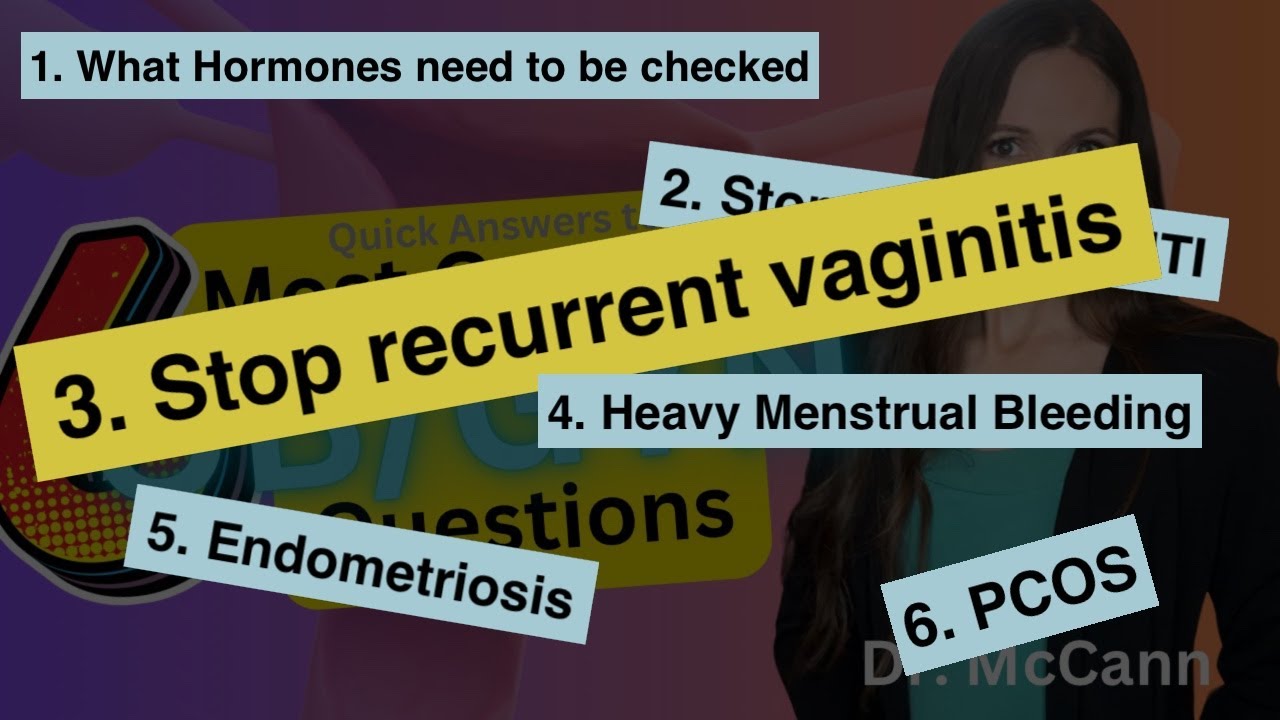 #3 How to stop recurrent vaginitis and odor - YouTube