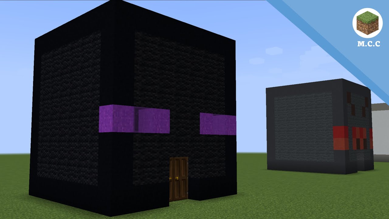 Minecraft Enderman Head Tutorial | Head Tutorials #10 - YouTube