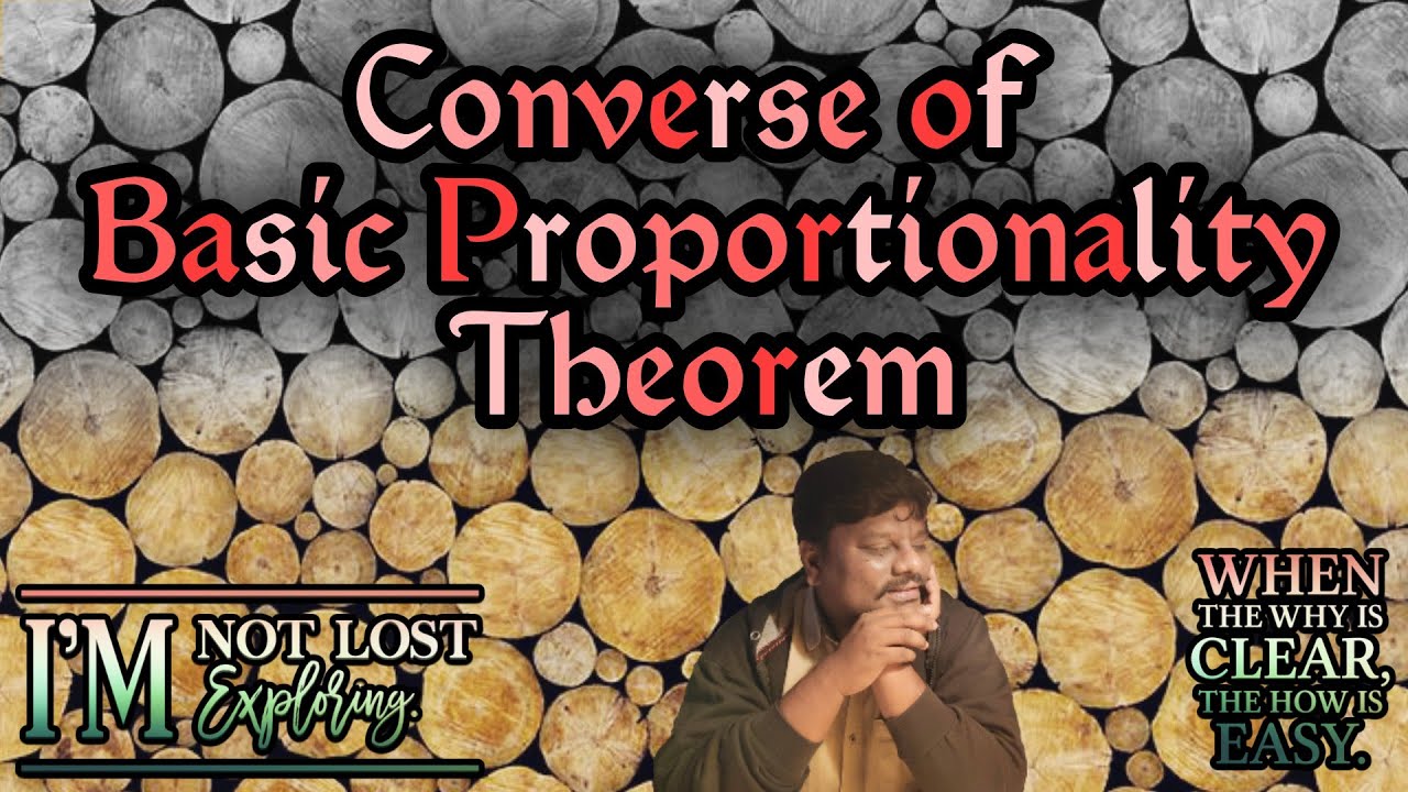Converse of basic proportionality theorem - YouTube