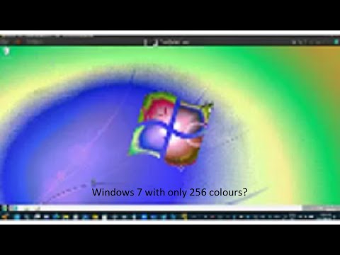 Windows 7 with only 256 colours? - YouTube