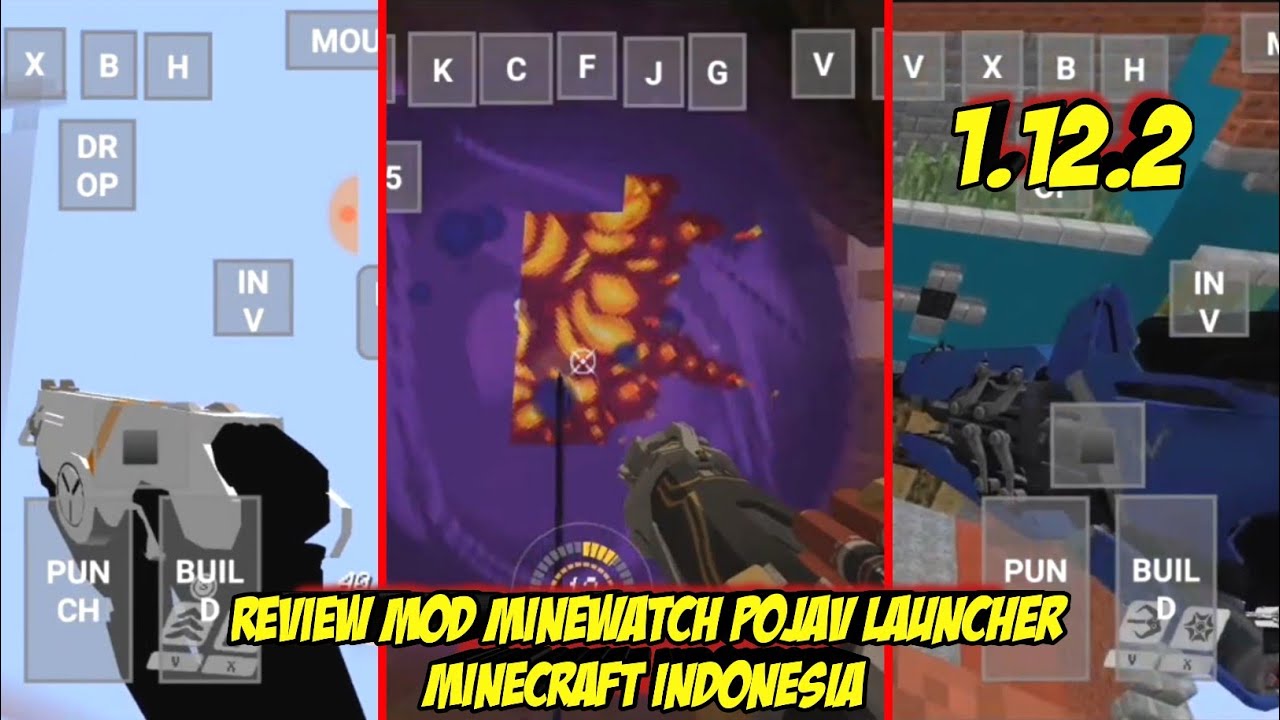 Review Mod MineWatch Pojav Launcher Minecraft indonesia - YouTube