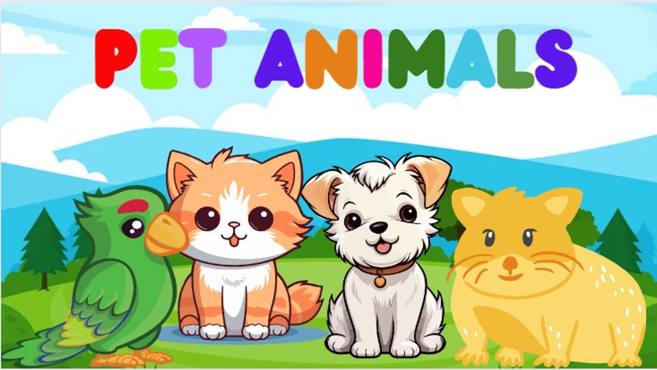 Pet Animals Song | Fun Learning Pet Animals Nursery Rhymes and Kids ...
