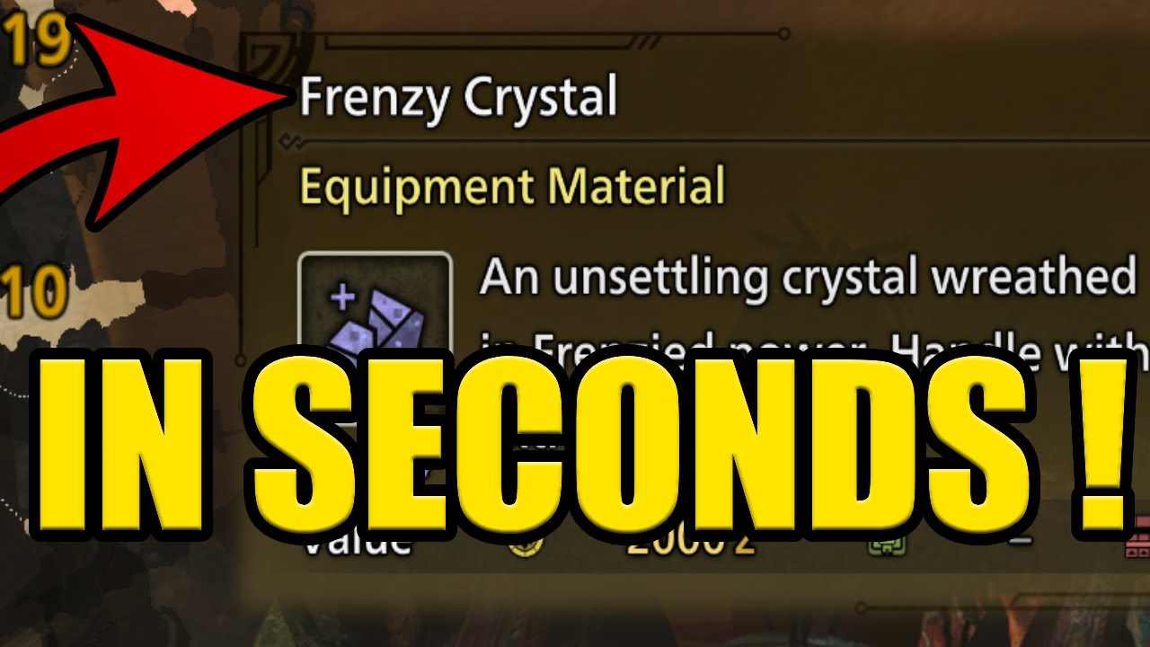 WHERE to FIND FRENZY CRYSTAL in MONSTER HUNTER WILDS - YouTube