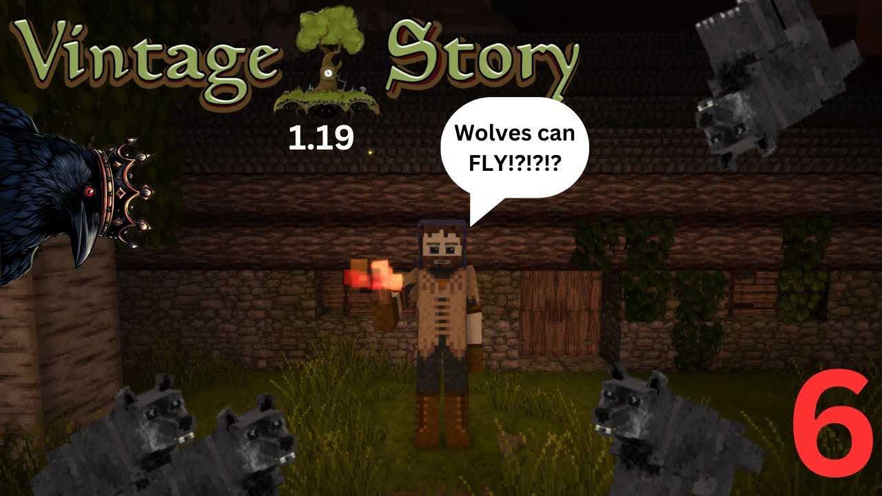 Attack of the Flying Wolves | Vintage Story 1.19.3 | EP 6 - YouTube