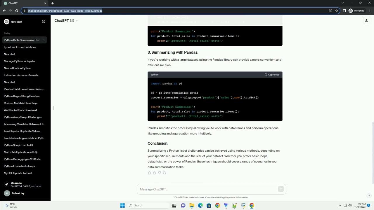 Summarizing A Python List Of Dicts YouTube summarizing-a-python-list-of-dicts-youtube
