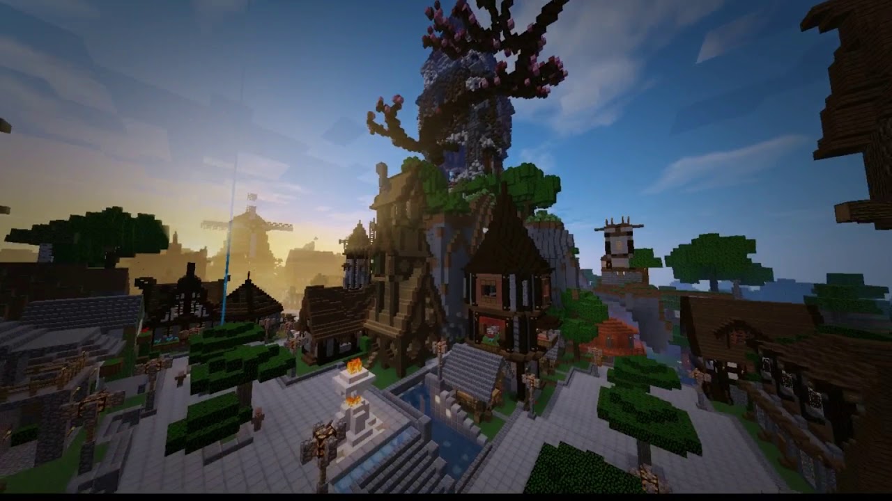 MINECRAFT: POBLADO MEDIEVAL / Descargar Mapa - YouTube