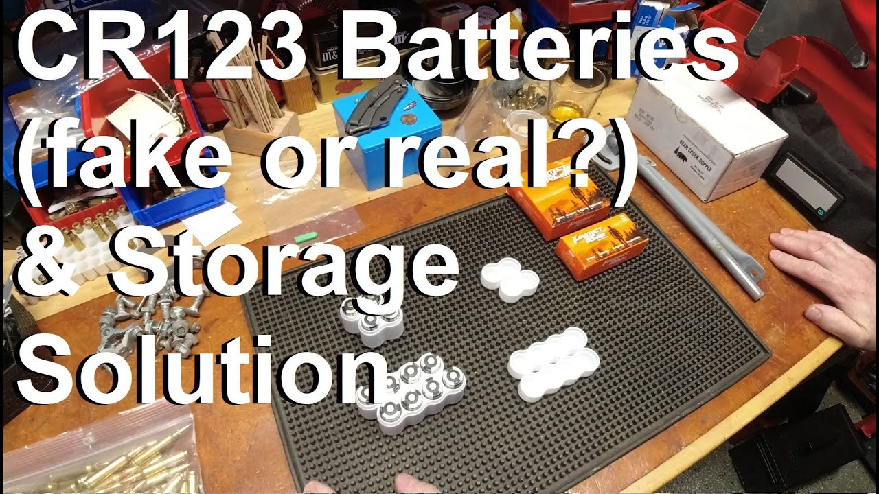 CR123 Batteries (real or fake?) & a Cool Storage Solution - YouTube