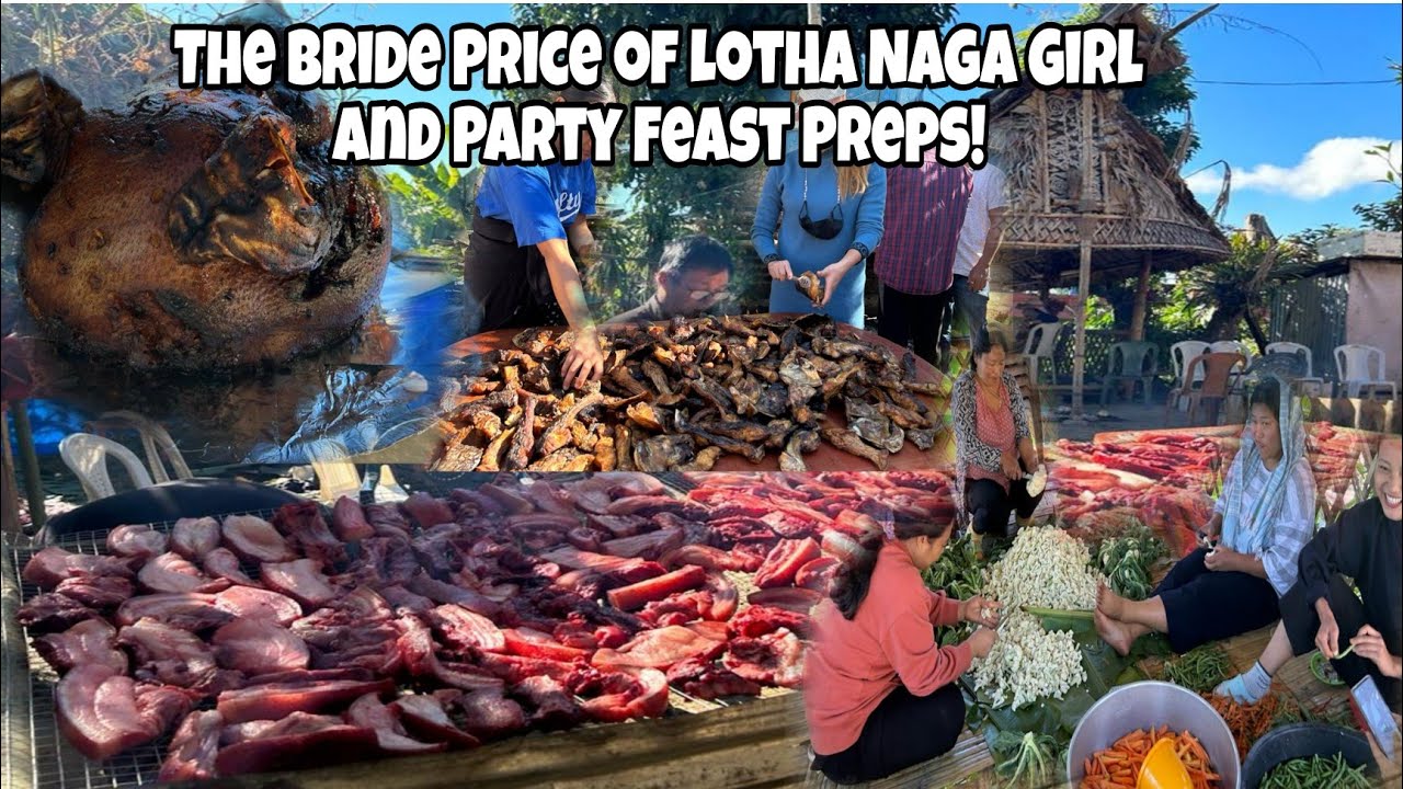 The (HANLAM)of Lotha Naga Girl| Preps for the Marriage party Feast ...