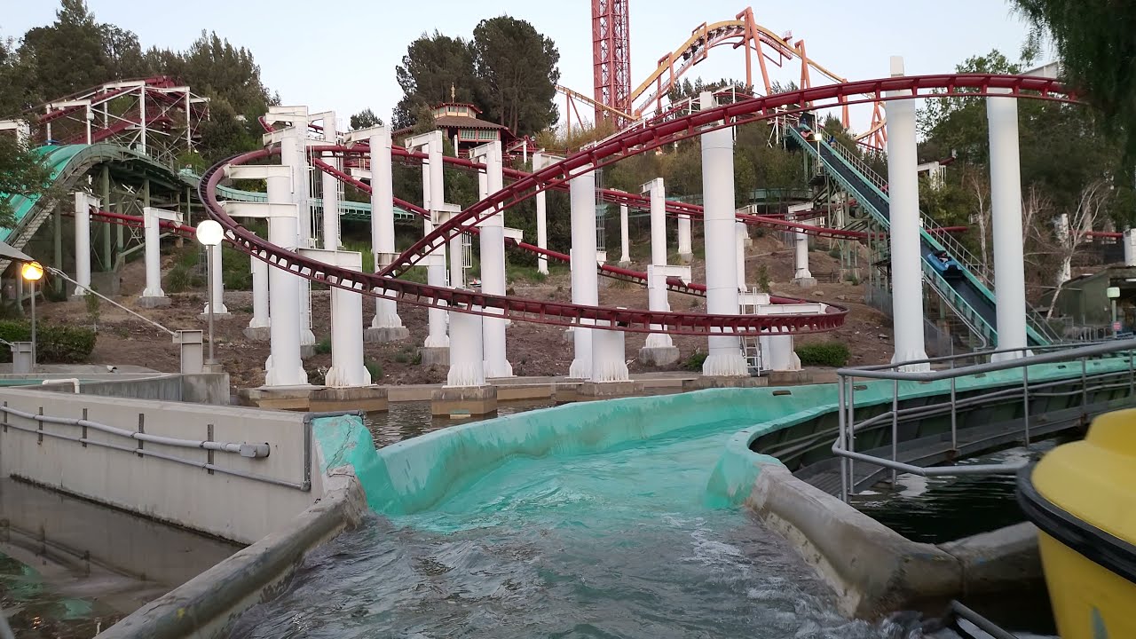 Jet Stream, Six Flags Magic Mountain, Flume ride, Early attraction ...